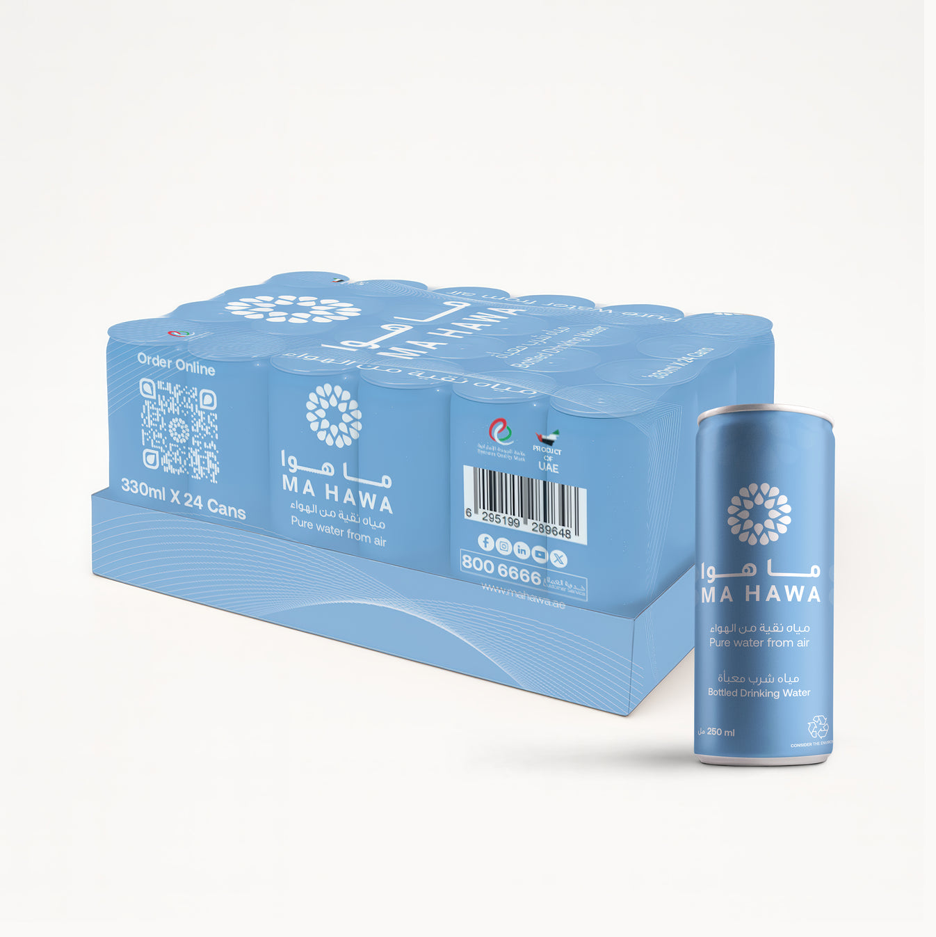 Ma Hawa Still Water 250ml Can - 24 Cans/Pack