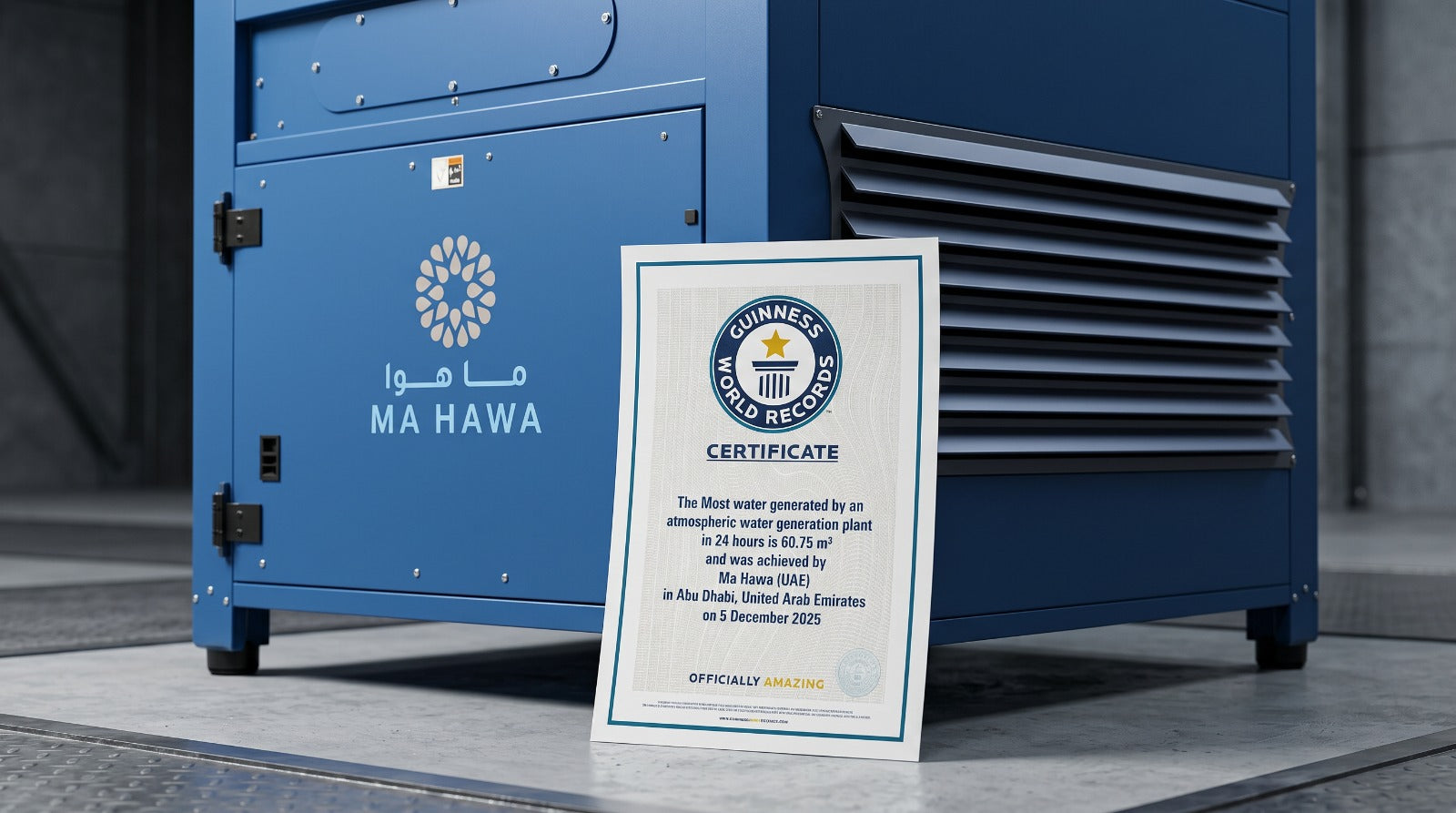 Ma Hawa - Pure Water from the Air of the Emirates